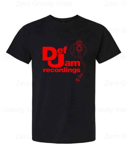 Def Jam Music Label Classic Hip Hop Fan Style Graphic Logo TShirt ...