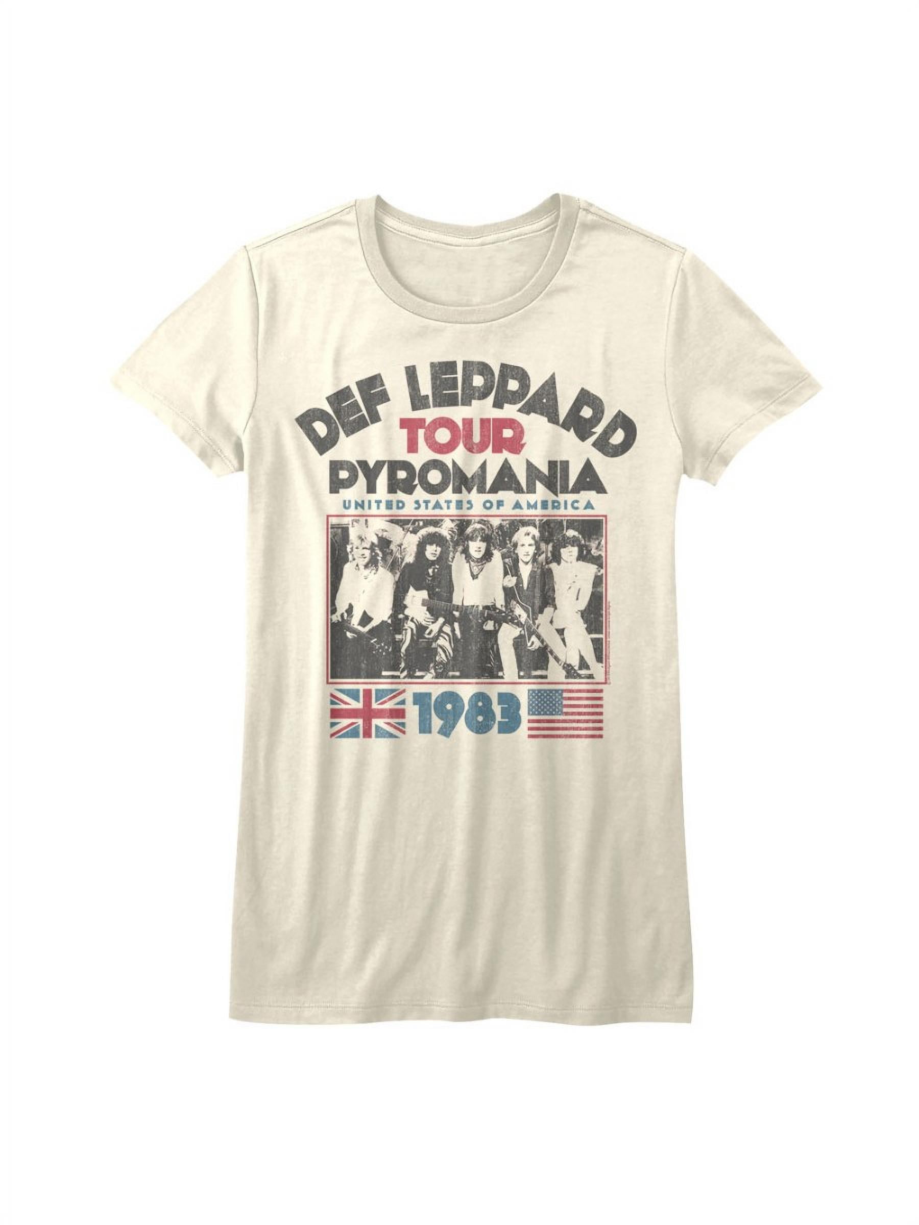 Def Leppard 1977 English Rock Band 1983 USA Pyromania Tour Natural Jrs ...