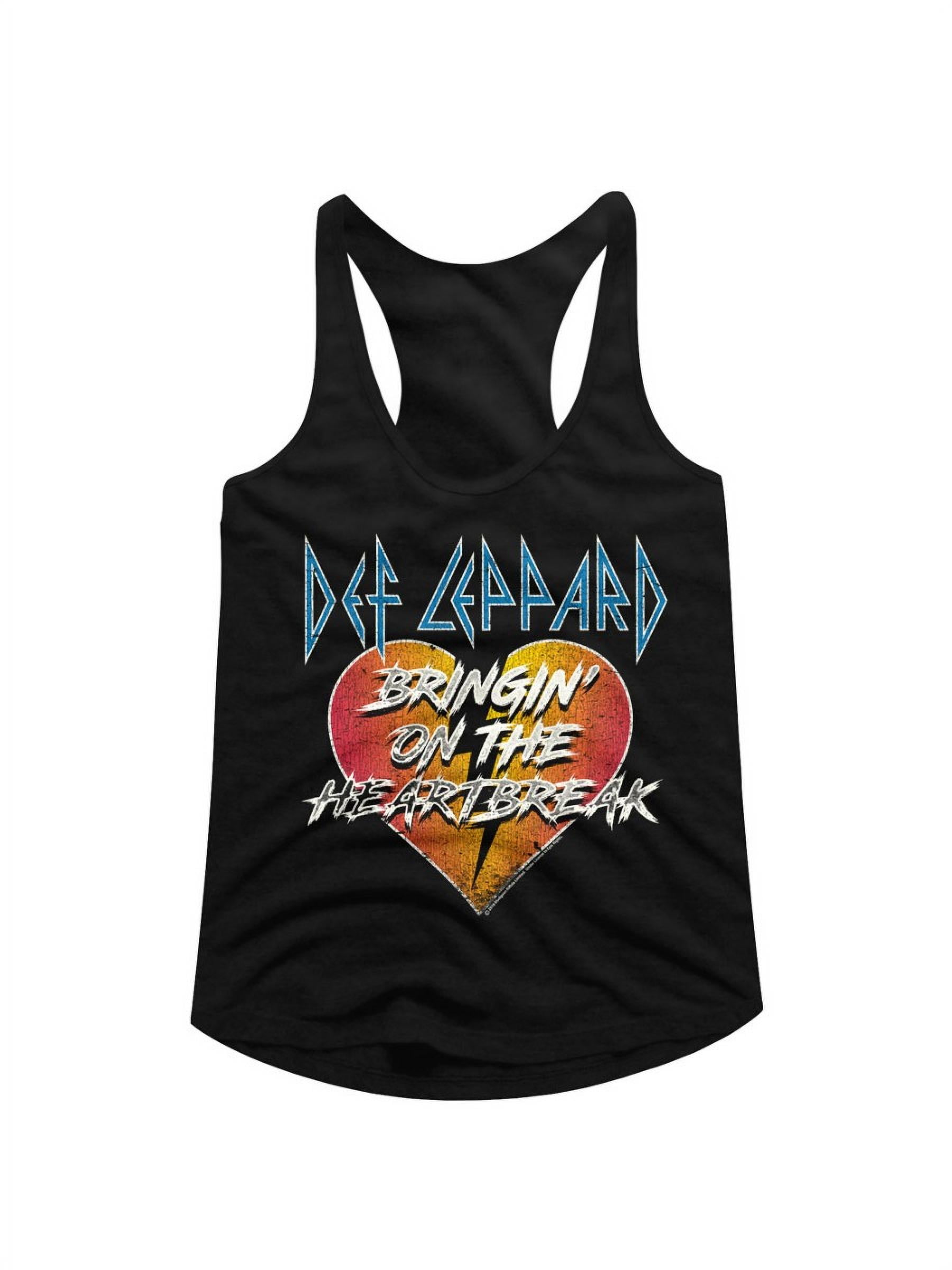 Def Leppard 1977 English Rock Band Bringin Black Ladies Racerback Tank ...