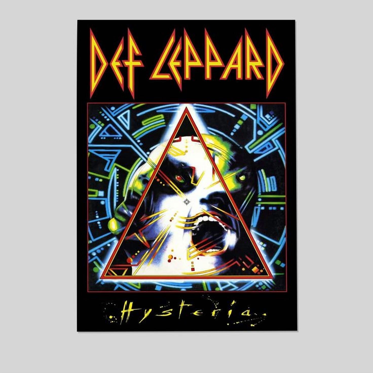 Def Leppard Hysteria Album Cover Heavy Metal Music Merchandise Retro ...