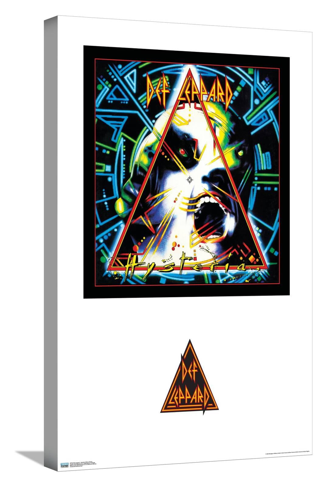 Def Leppard - Hysteria Album Series Canvas Wall Poster, 14.725" x 22. ...
