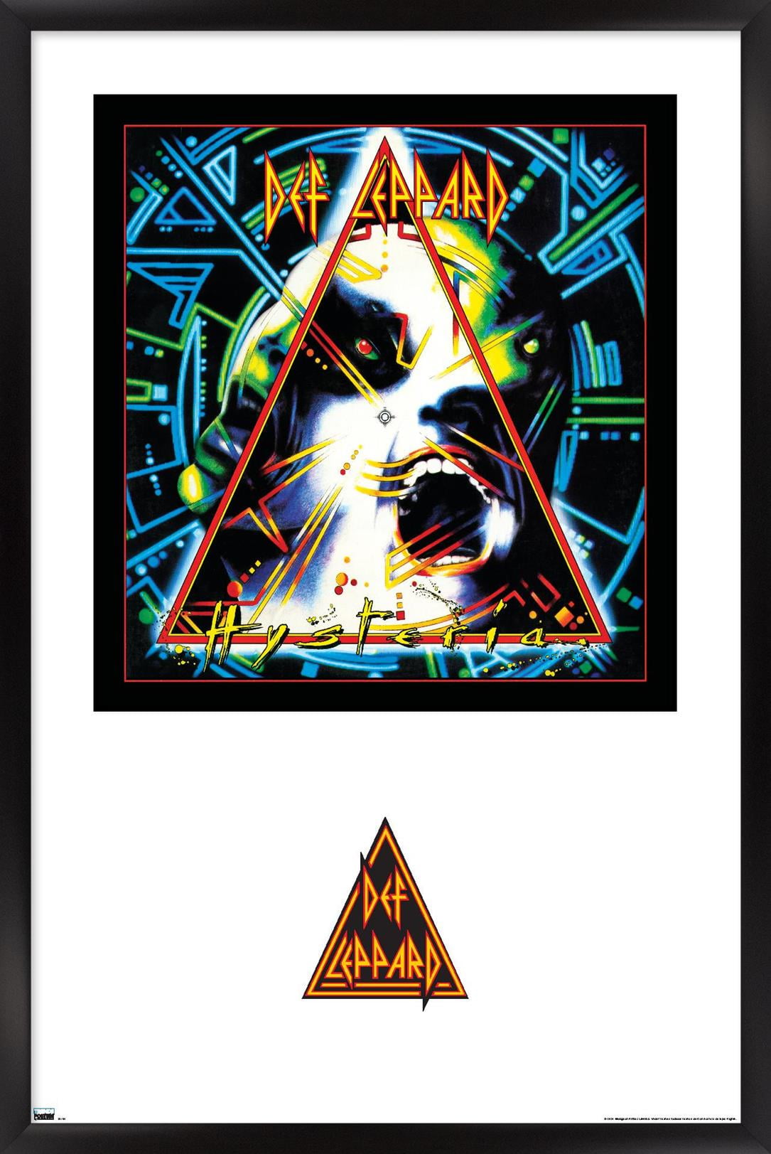 Def Leppard - Hysteria Album Series Wall Poster, 22.375" x 34" Framed ...