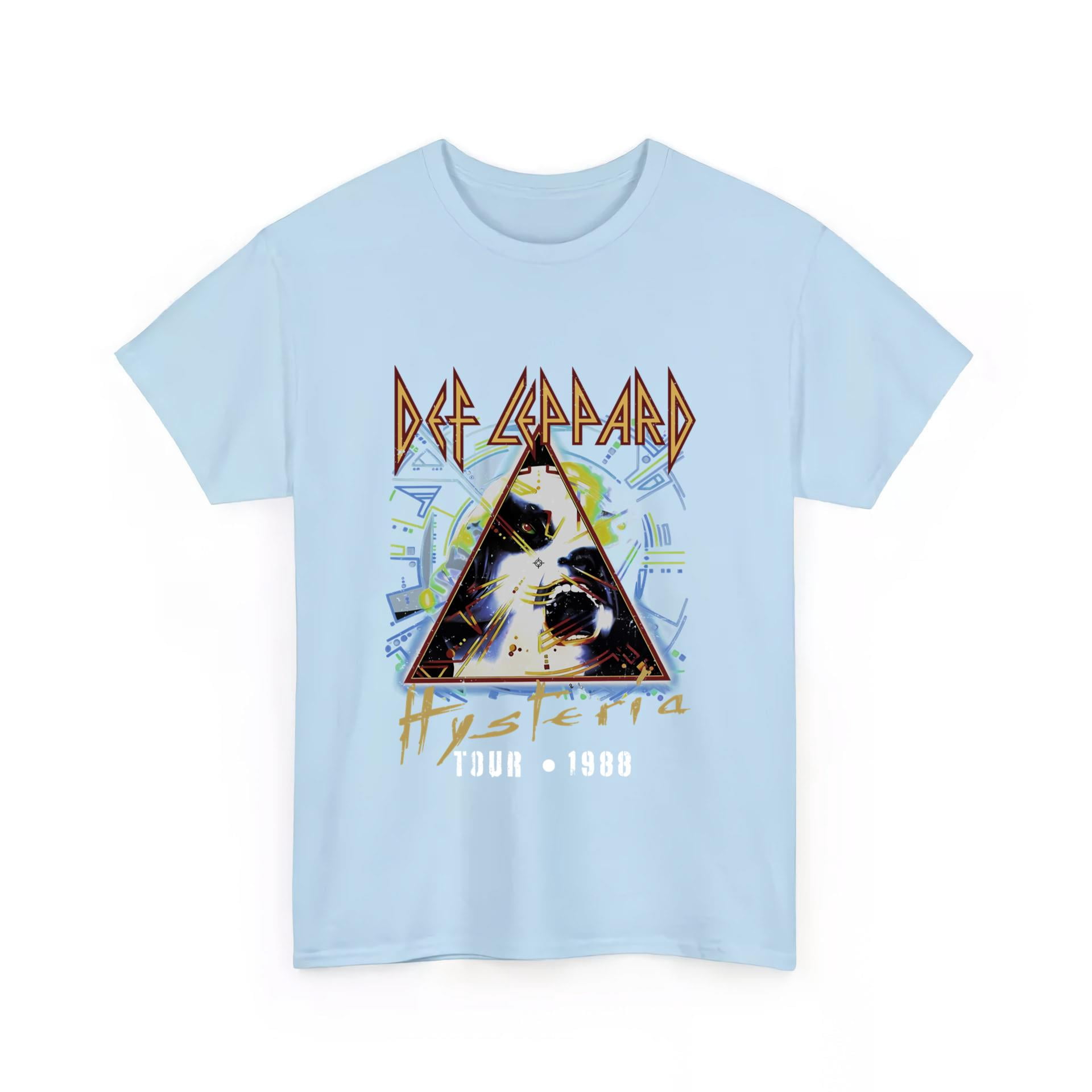 Unisex Music Tee Def Leppard Hysteria T-Shirt - Official Band Logo ...