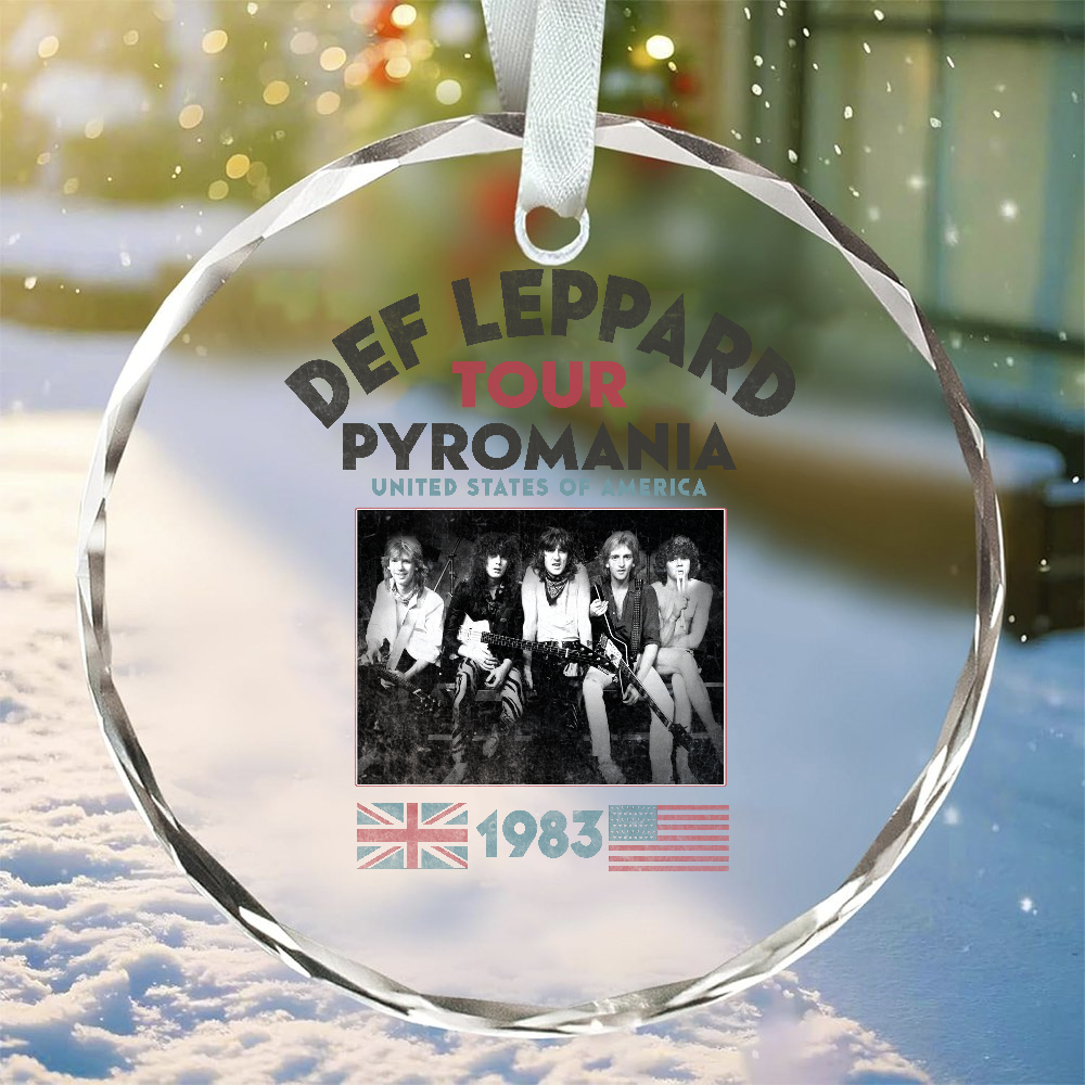Def Leppard Men'S Pyromania Usa Tour 1983 Ivory Rock Band Concert ...