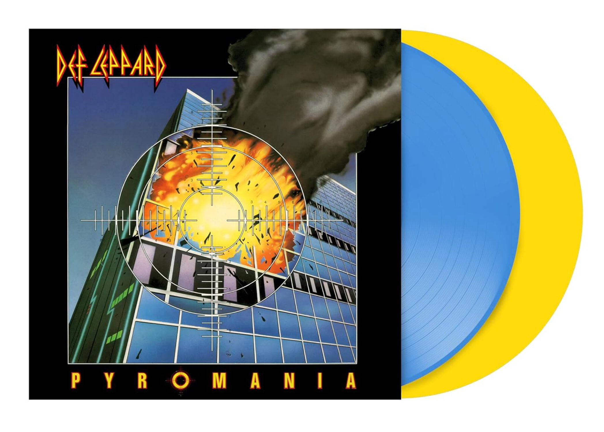 Def Leppard - Pyromania: 40th Anniversary Edition (Limited Edition, Blue Yellow Colored Vinyl ...