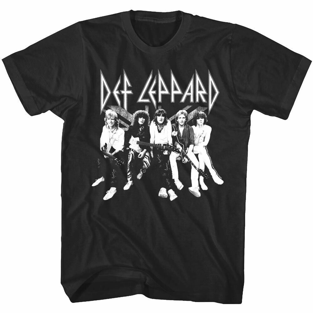 Def Leppard Rock Band Men's T Shirt Candid Photo Album Cover Concert ...