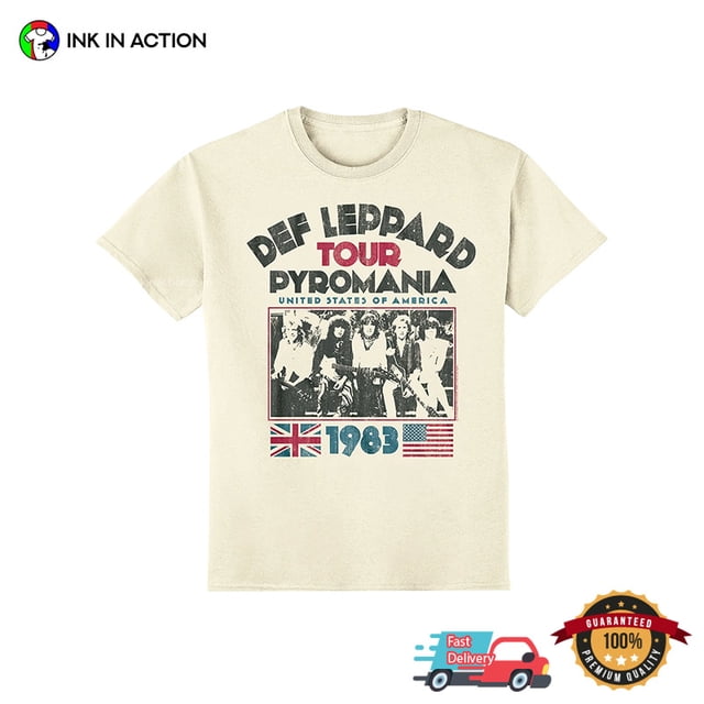 Def Leppard Tour Pyromania T-shirt - Walmart.com