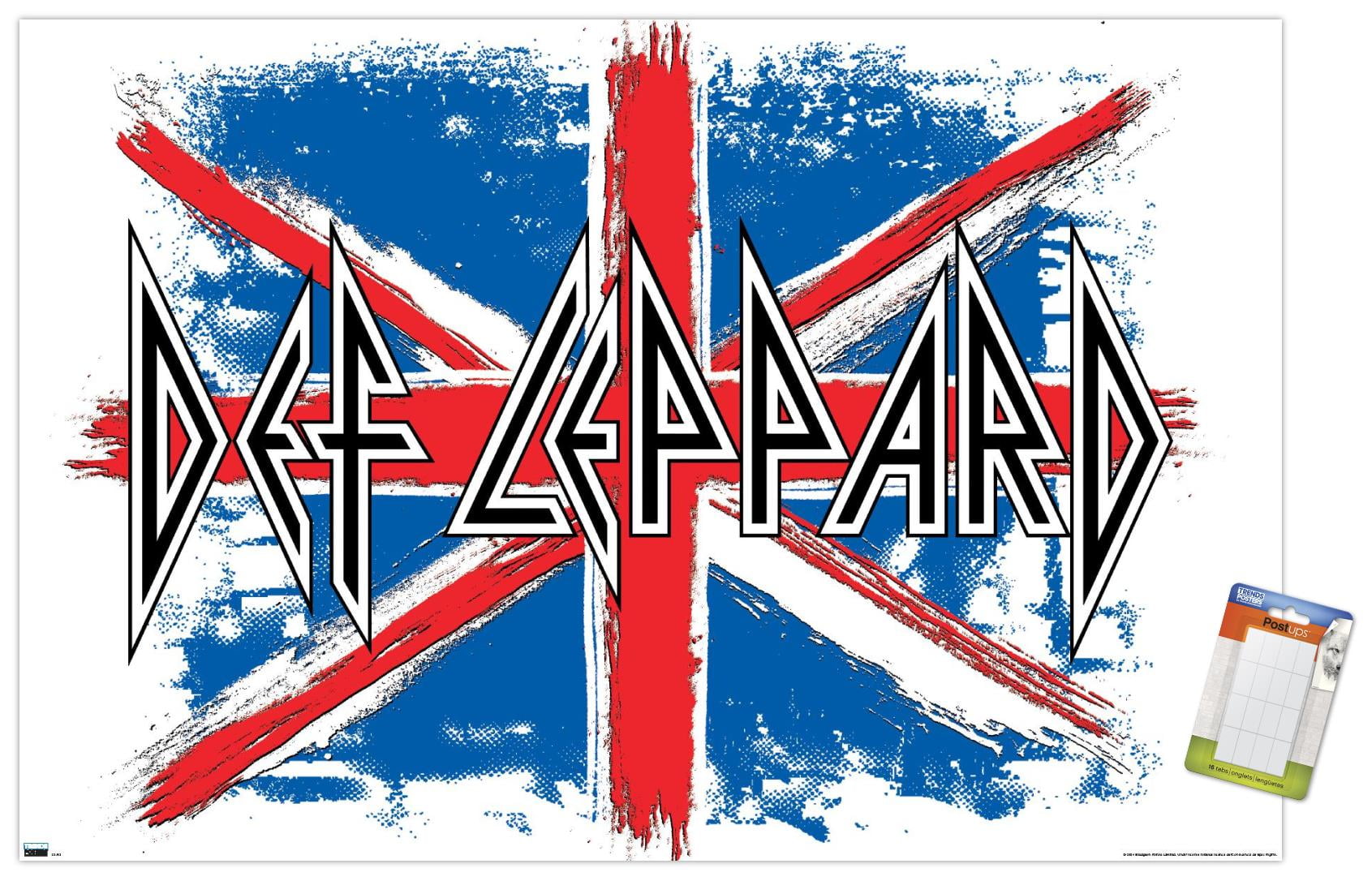 Def Leppard - Union Jack Wall Poster, 22.375" x 34" - Walmart.com