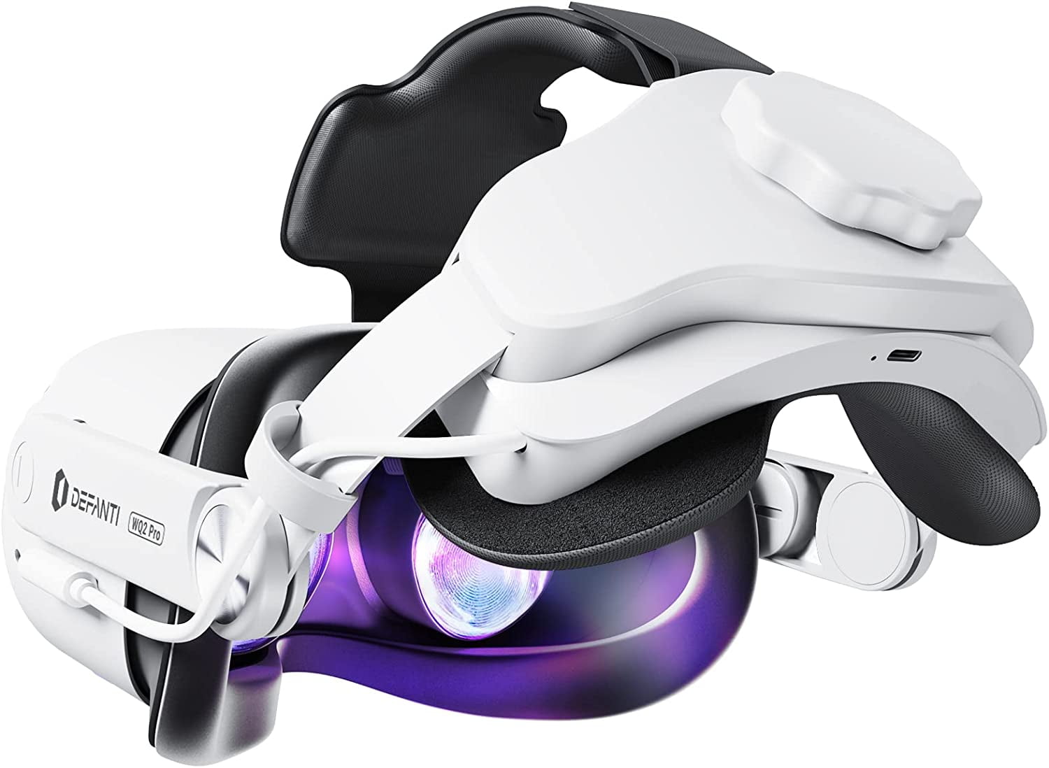 Defanti Adjustable Head Strap with 5300mAh Battery Pack for Oculus/Meta ...