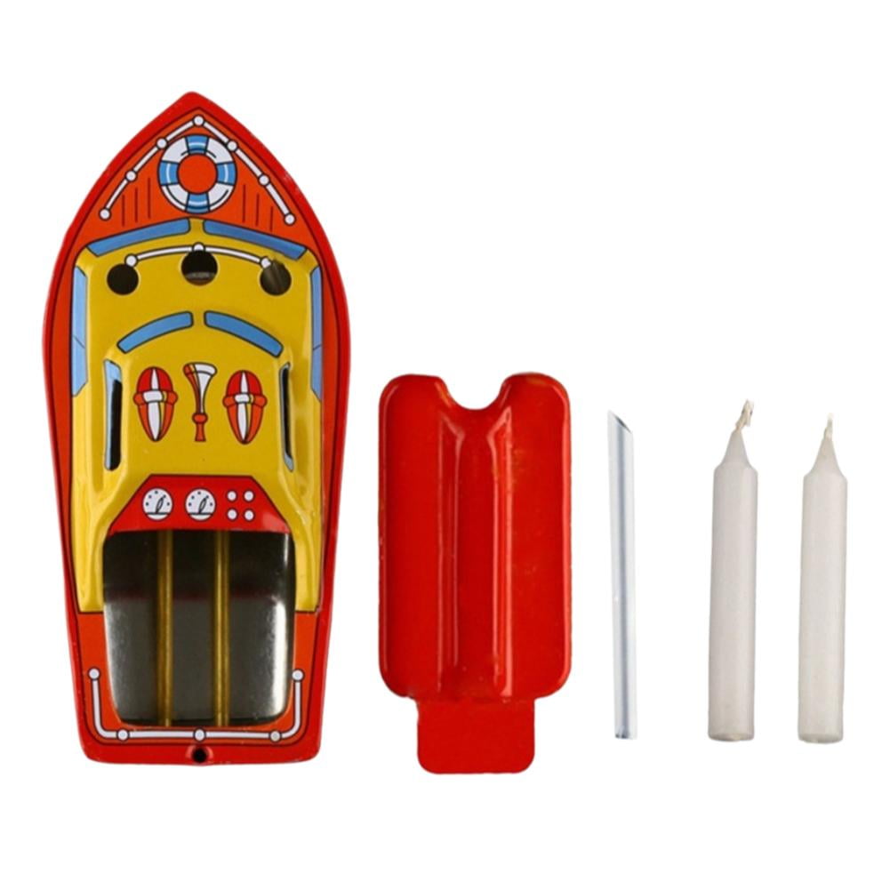 Default(A)$Iron Candle Boat Steamboat Iron Boat Toy Metal Crafts ...