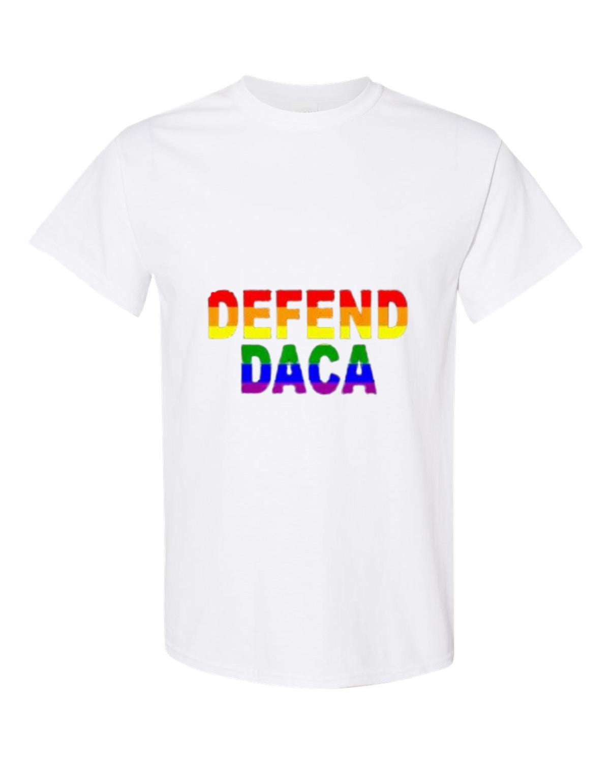 Defend DACA Bold Font Message Immigrant Rights Support T-Shirt, for men ...