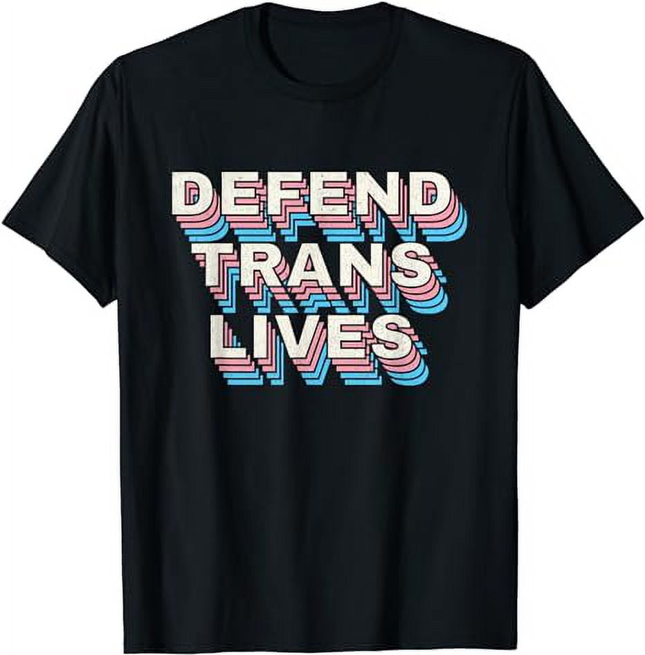 Defend Trans Lives Black Trans Matter Transgender pride T-Shirt ...