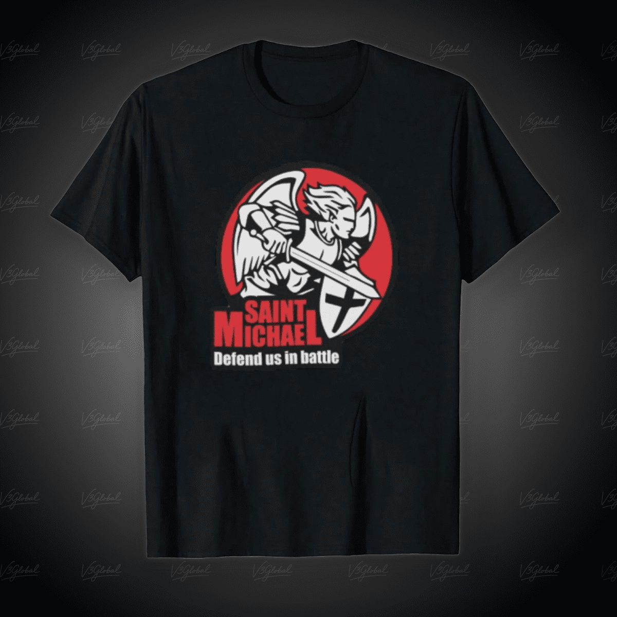 Defend Us In Battle St Michael Prayer Religious Unisex T-Shirt, for Men ...