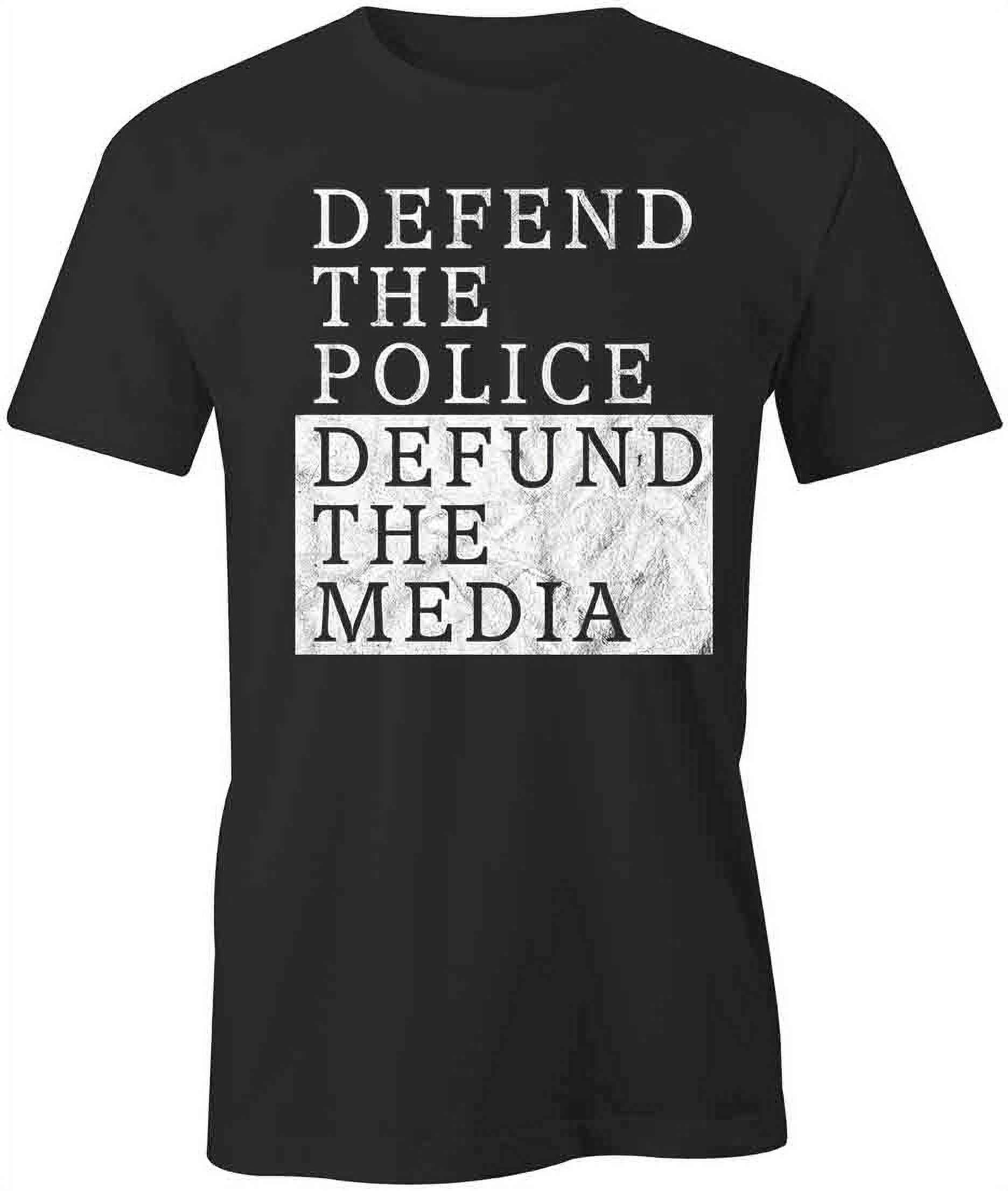 Defend the Police T-Shirt | First Responders Black Tee Gift - Walmart.com
