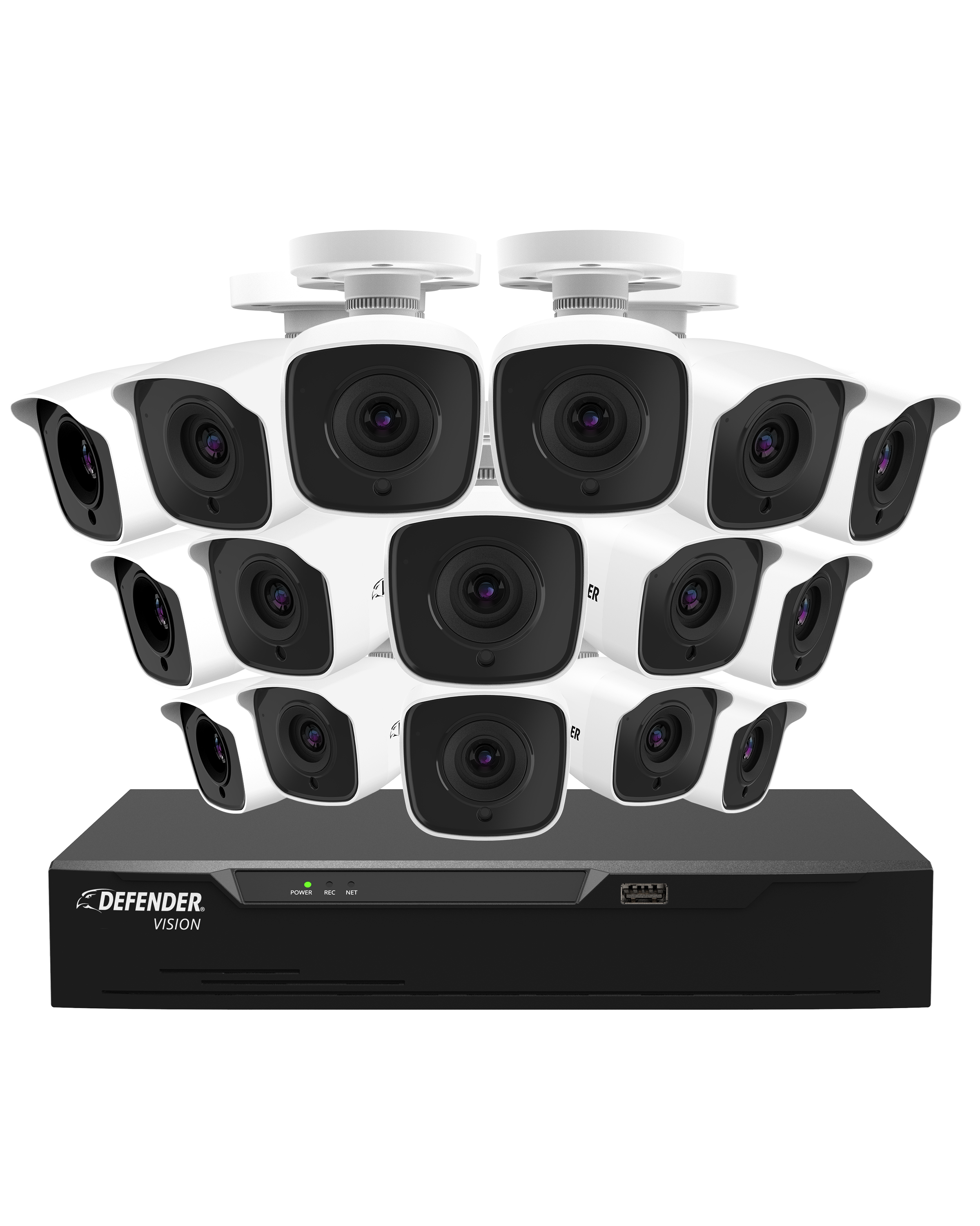 Defender PhoenixM2 Non Wi-Fi. Plug-in Power. Security Camera System ...