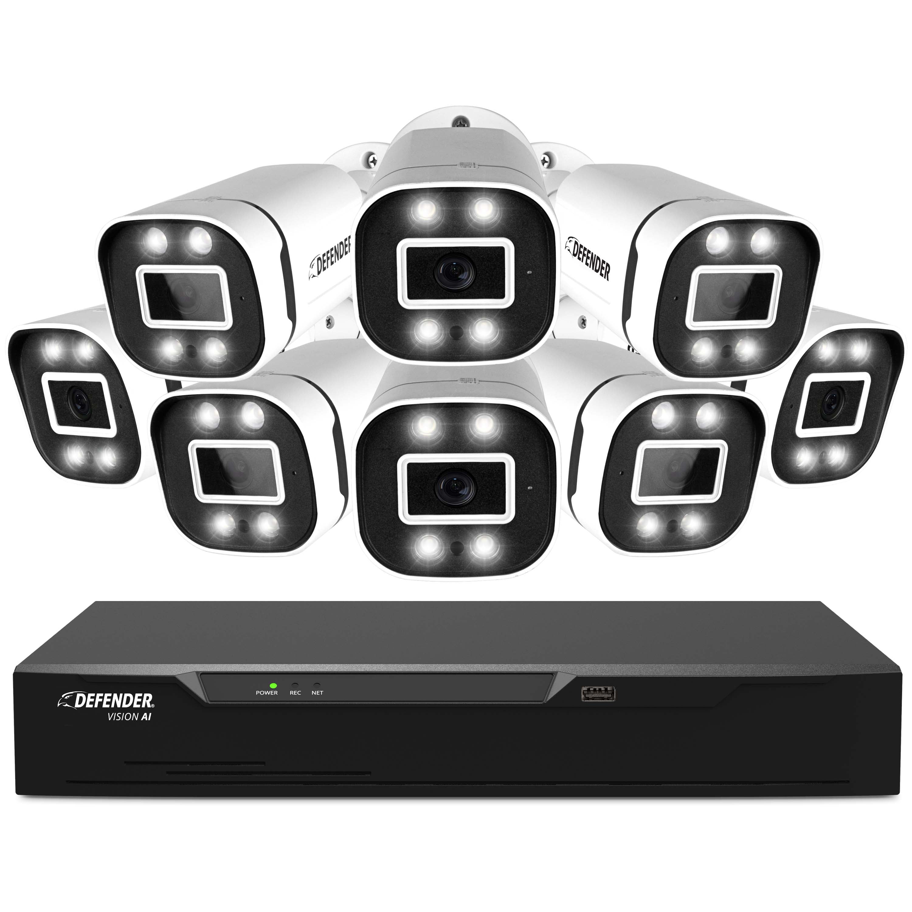 Defender 4K Ultra HD Security System, Indoor/Outdoor, Night Vision ...