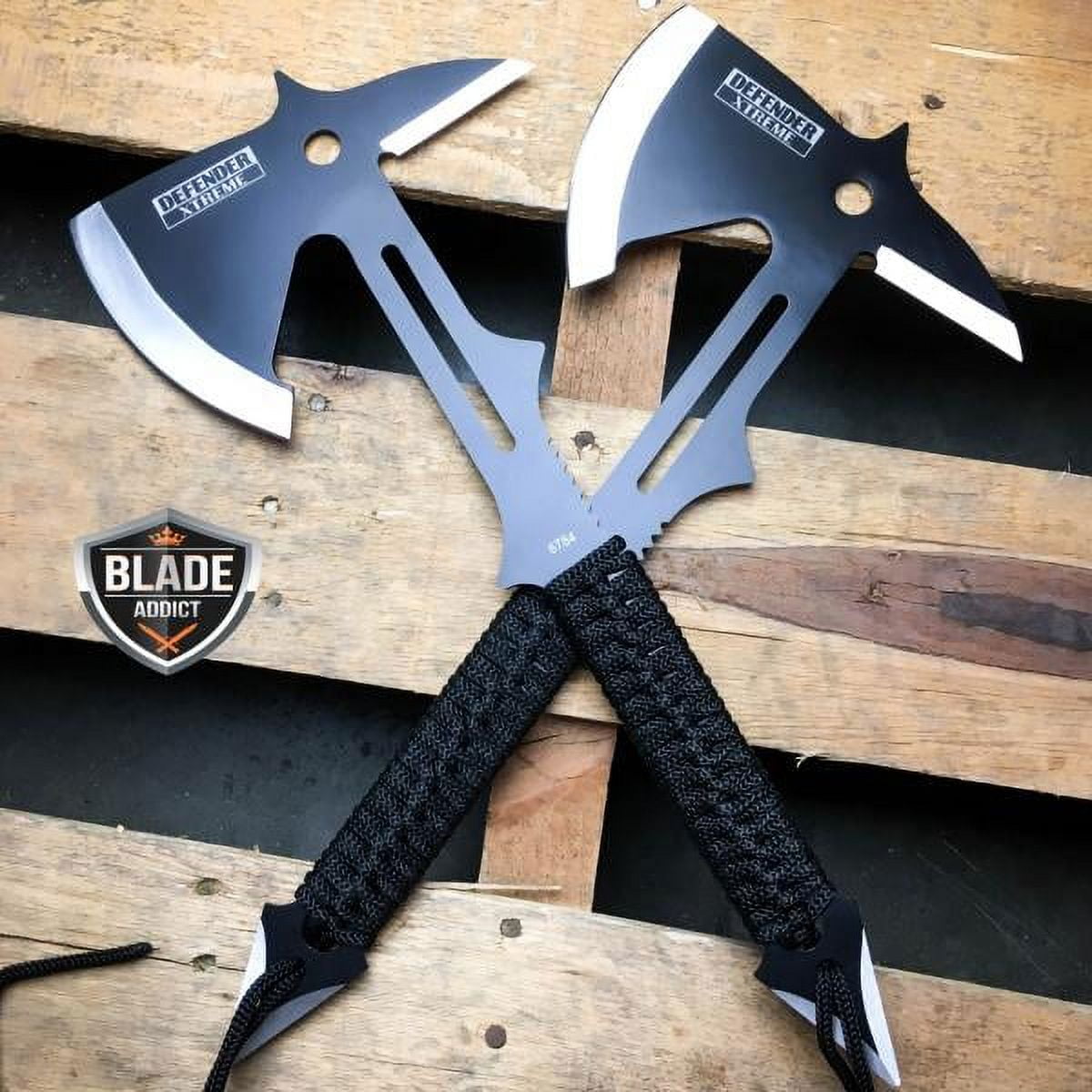 Defender 65 lb Fixed Blade Axe with 8” Paracord Wrapped Handle ...