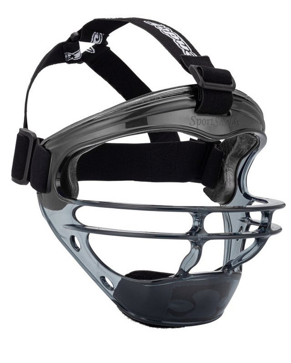 Defender Adult Fielders Adjustable Mask, Black, Elastic Strap, Chin Cup ...