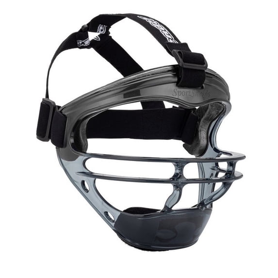 Defender Adult Fielders Adjustable Mask, Black, Elastic Strap, Chin Cup ...