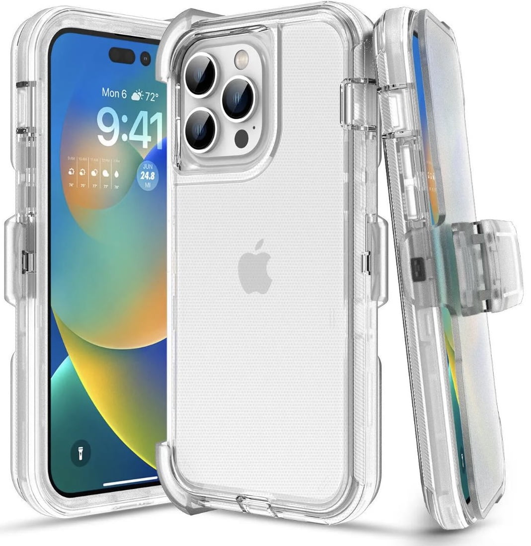 Defender Case For Apple iPhone 15 Pro Case Shock Proof Rubber Case with ...