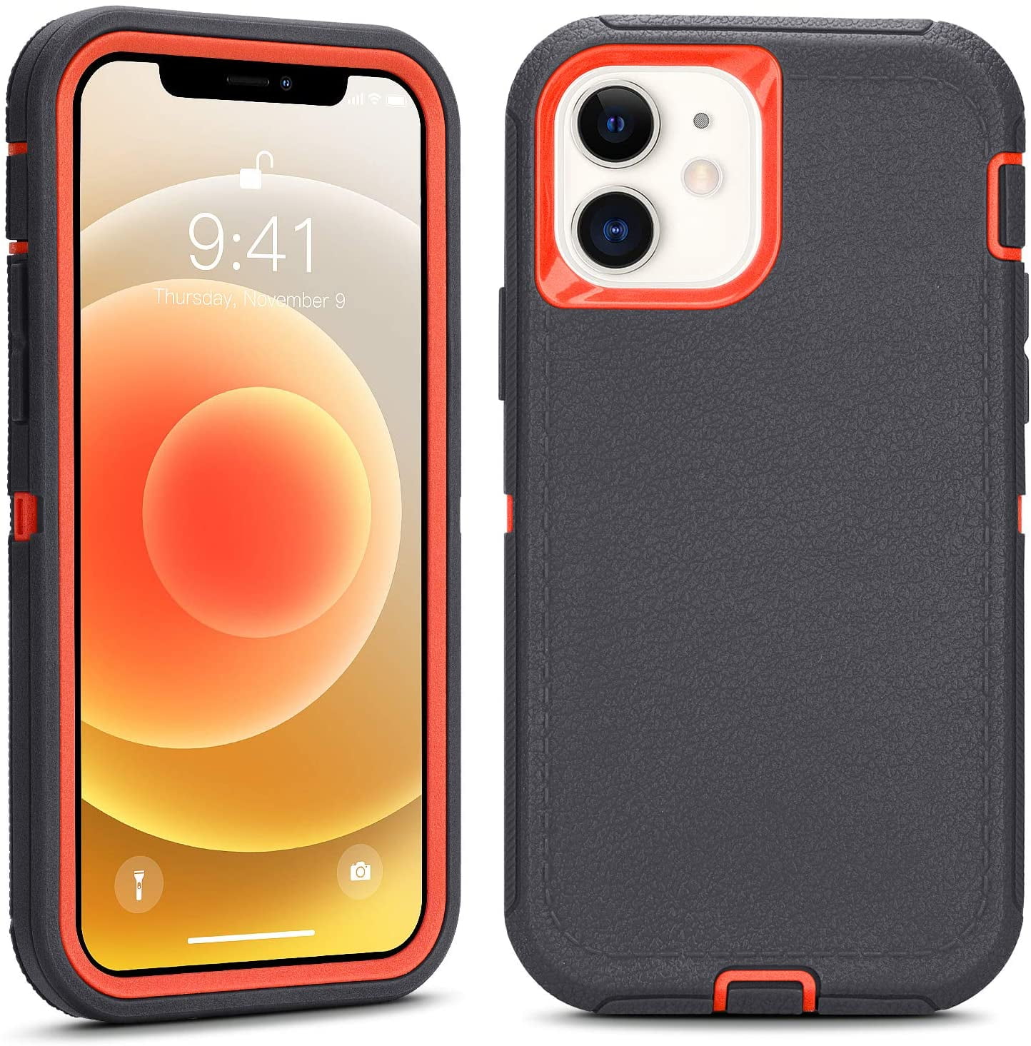 Defender Case for iPhone 12 Mini, Heavy Duty 3 in 1 Shockproof Anti ...