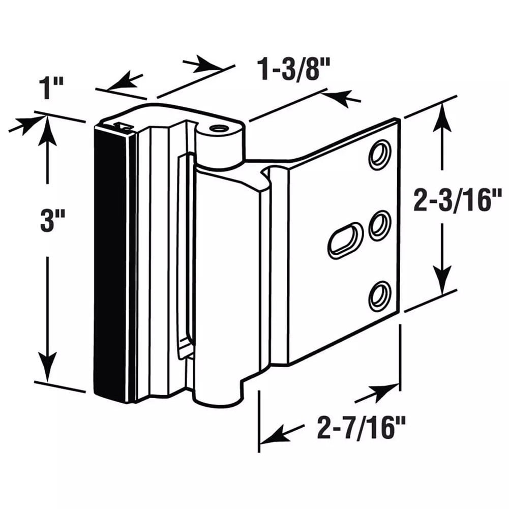 Defender Security Door Reinforcement Lock – Add Extra, High Security ...