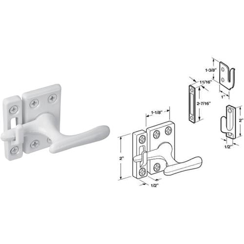 Defender Security Universal Casement Latch Fastener WHT, Each - Walmart.com