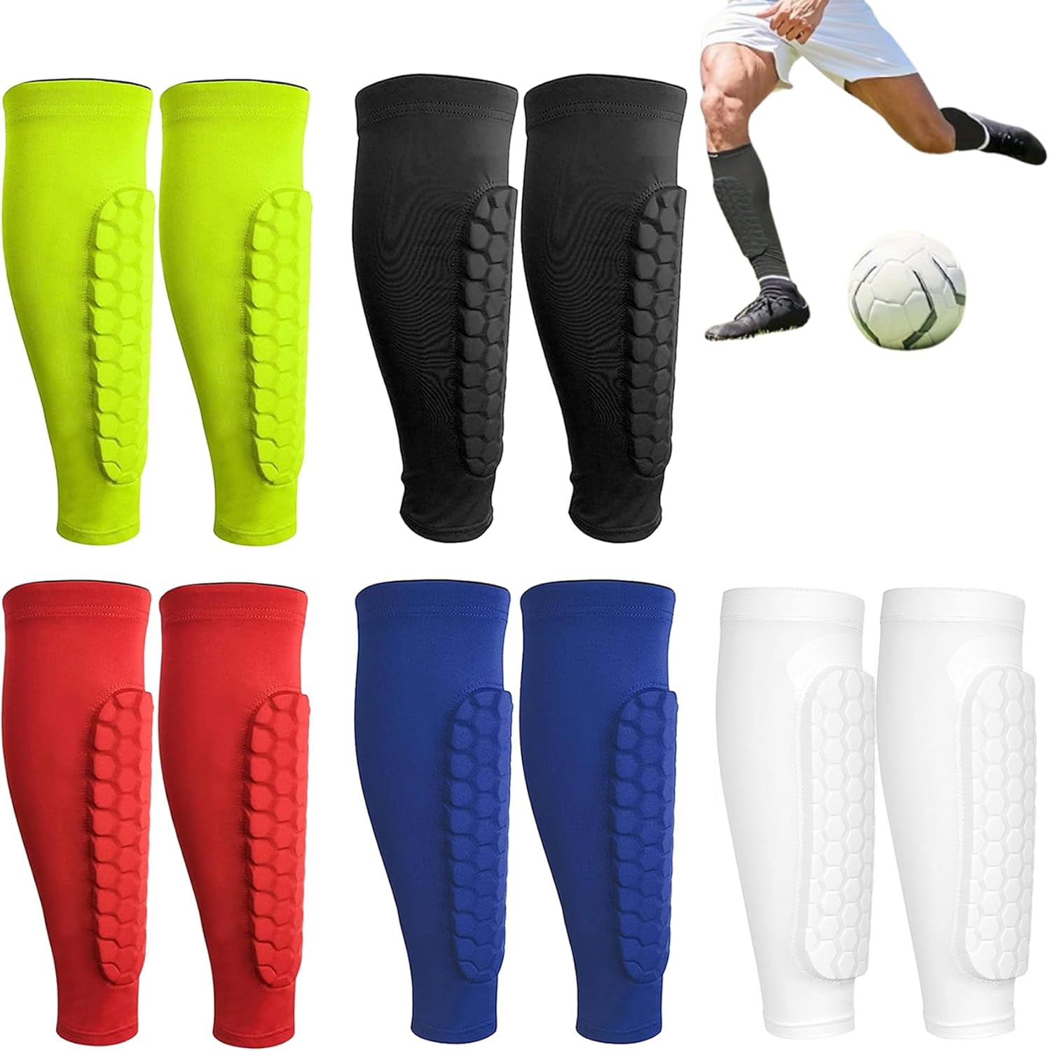 Defender Shin Guards Kids, Shindefender Anti-Collision Breathable Calf ...