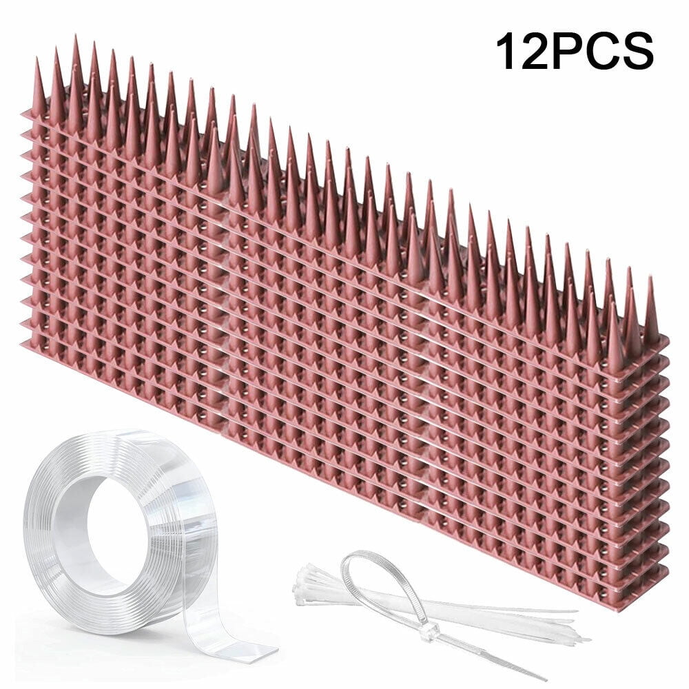 Defender Spikes Cat and Deterrent Anti Theft Climb Strips - 12pk [17 ...