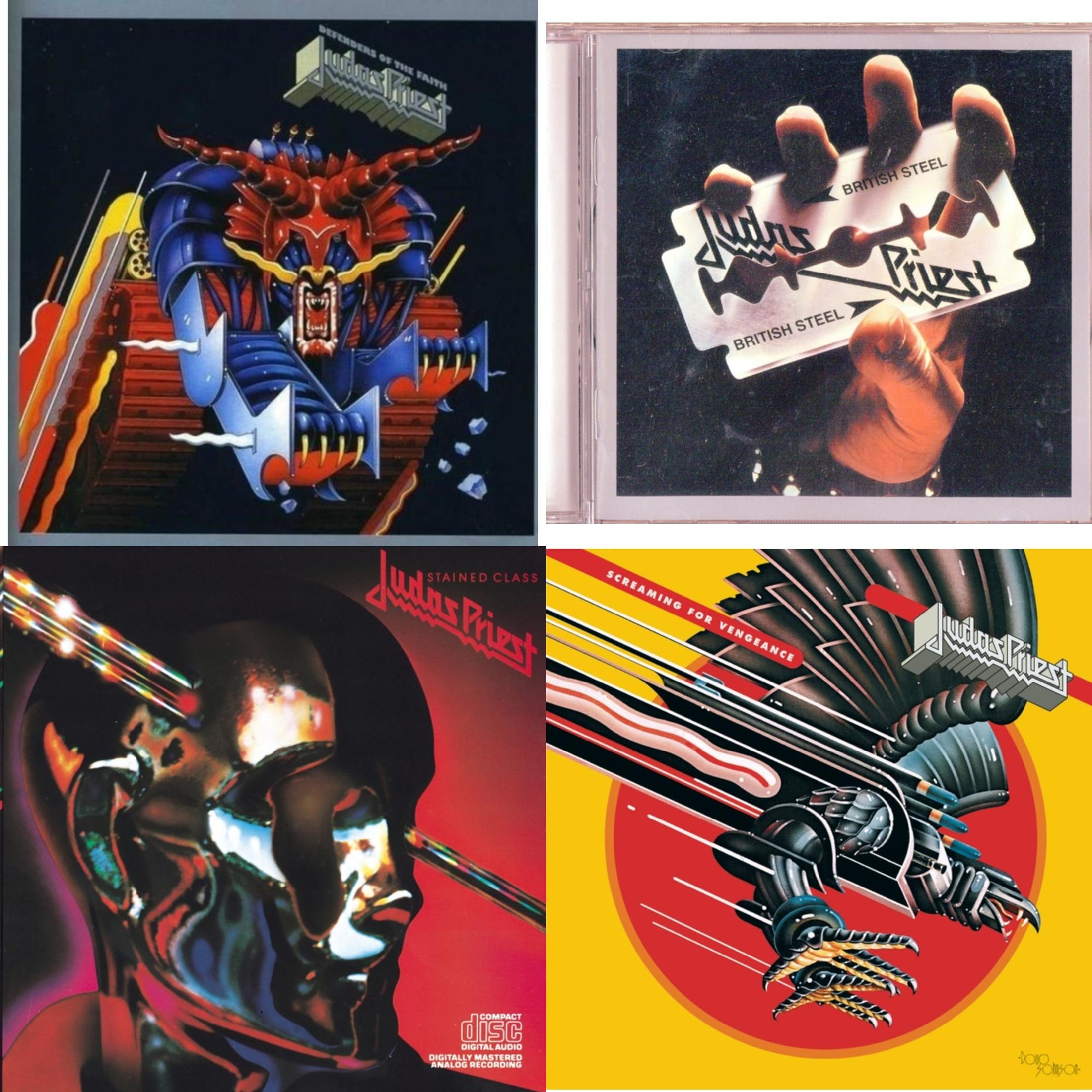 Defenders Of The Faith & British Steel & Stained Class & Screaming For ...