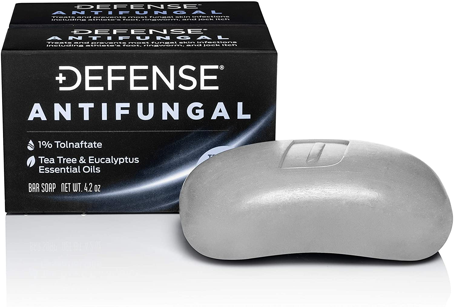Defense Antifungal Medicated Bar Soap for Athlete's Foot & Ringworm ...
