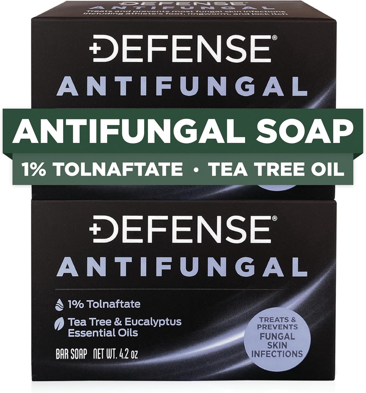 Defense Antifungal Medicated Bar Soap for Athlete's Foot & Ringworm ...