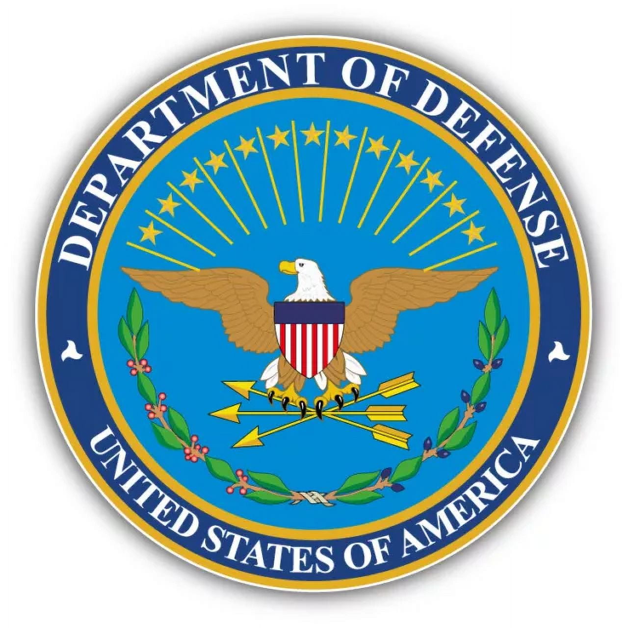 Defense Department Seal Sticker Phone Decal Water Bottle Stickers Car ...