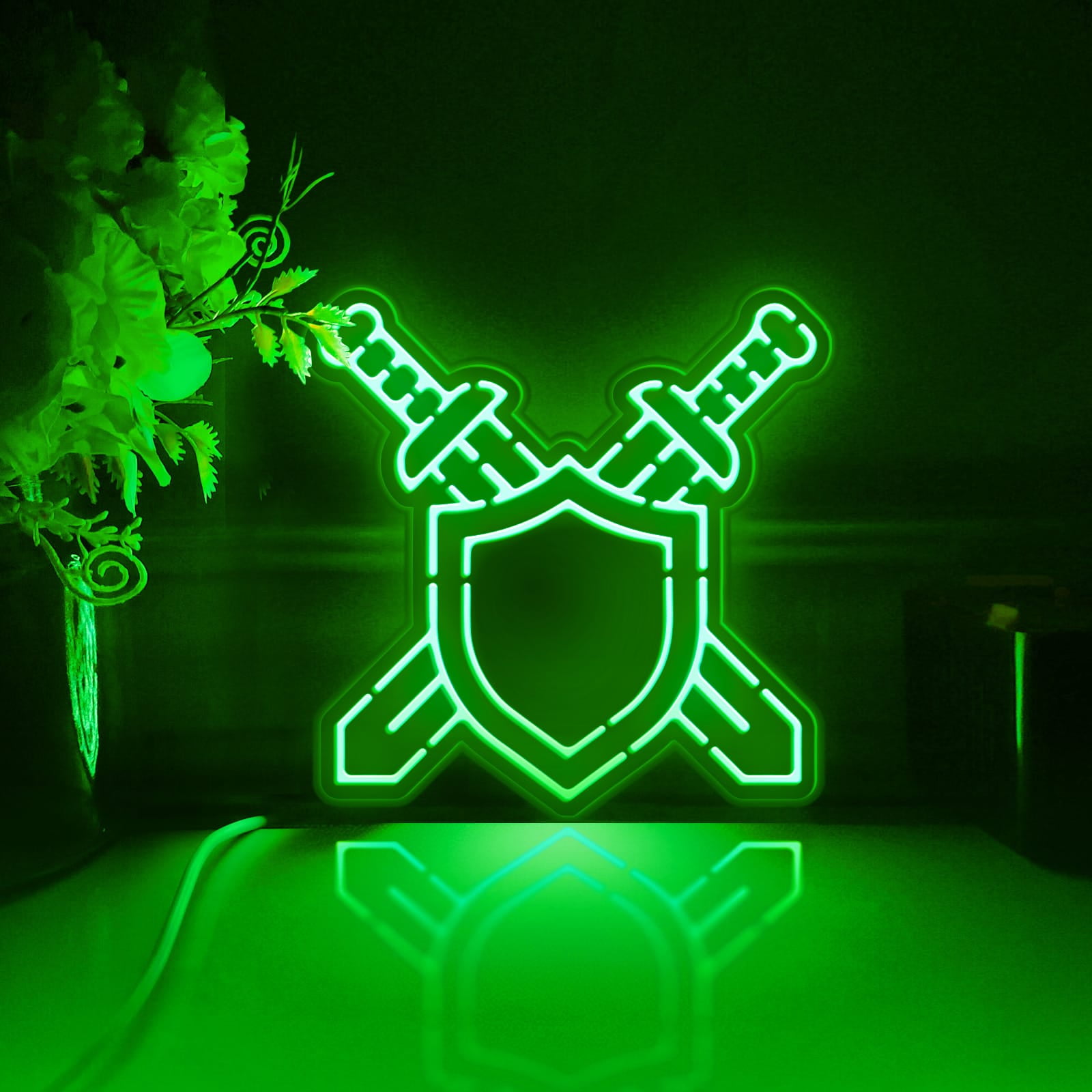 Defense Shield Led Light Box, Dimmable Neon-Like Light Signs USB Power ...