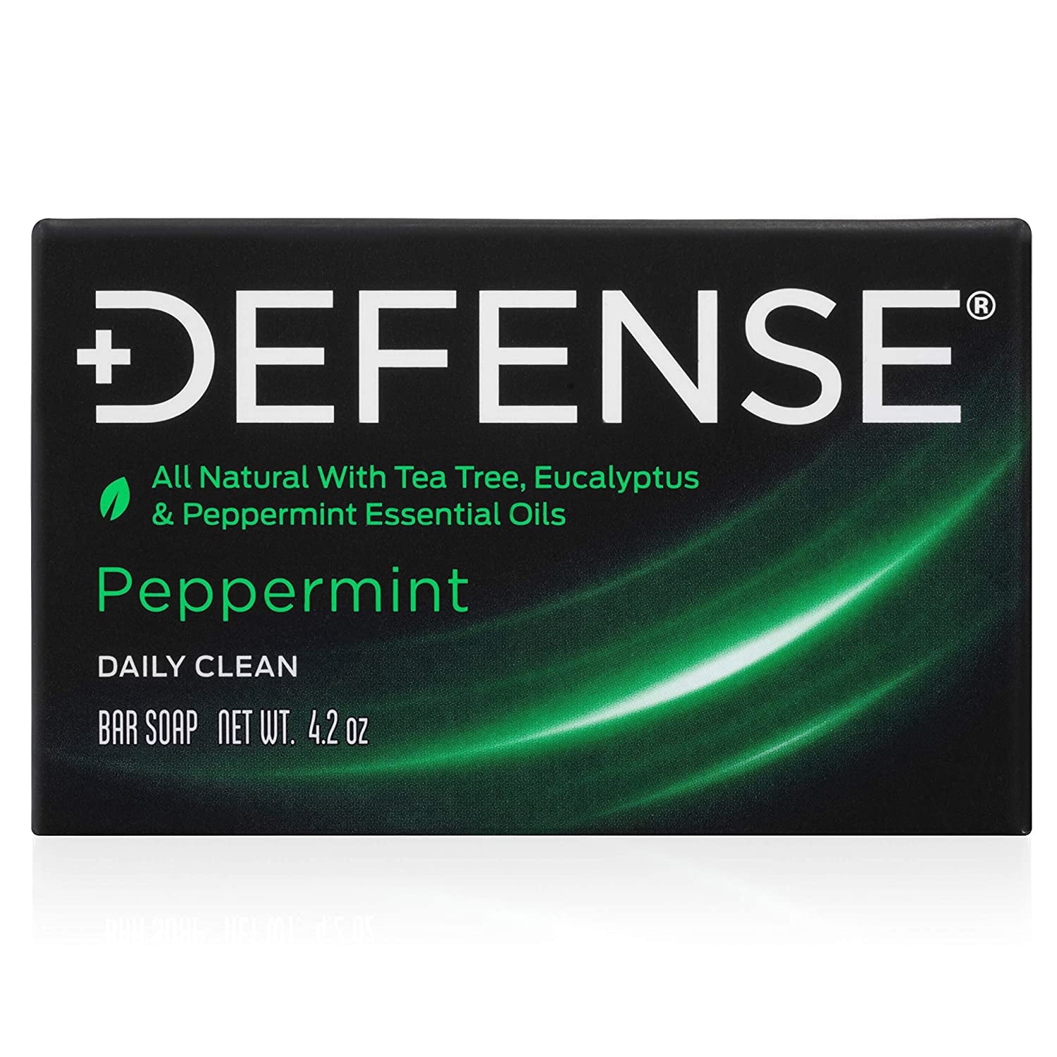 Defense Soap Peppermint Bar Soap for Men, Tea Tree & Eucalyptus Oil ...