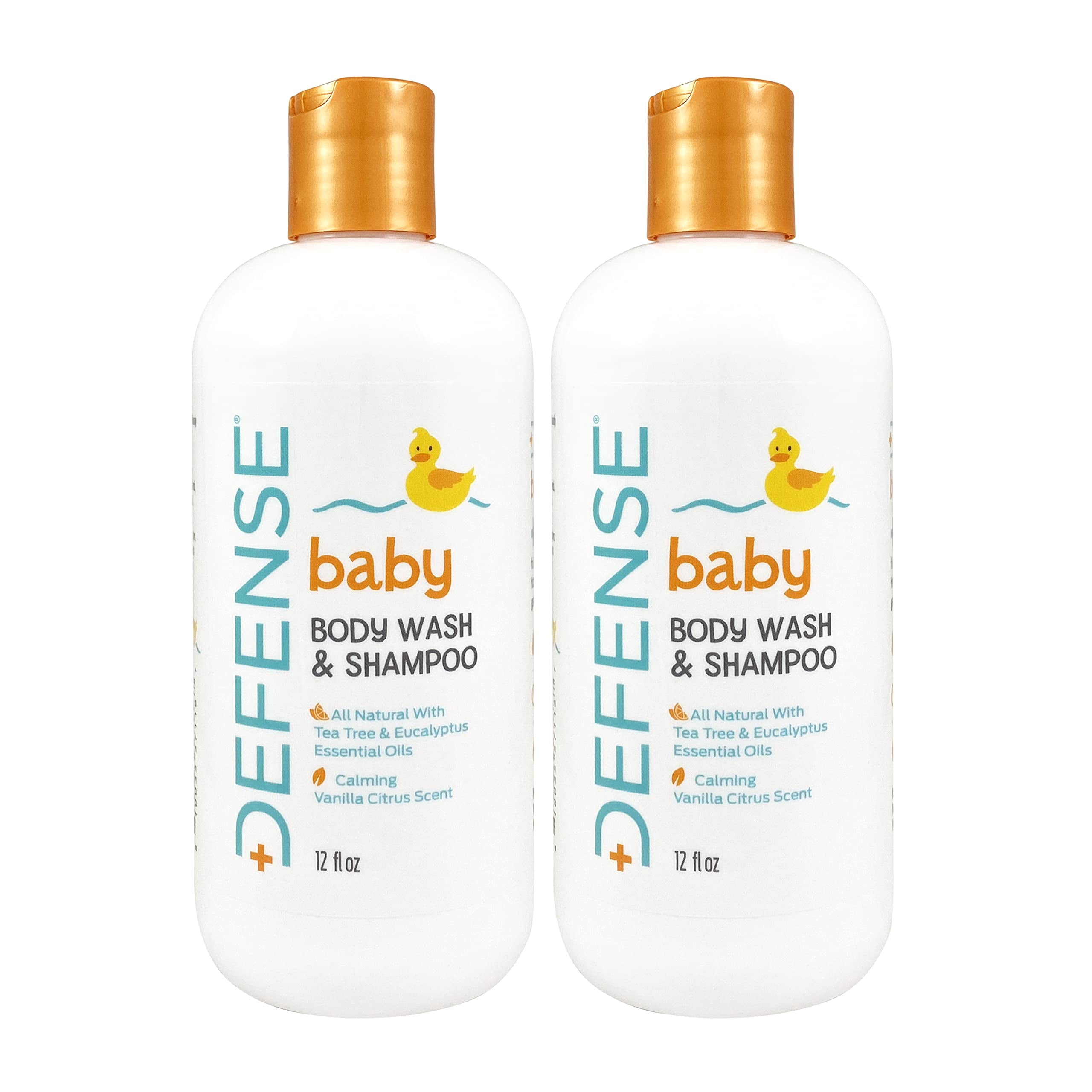 Defense Soap Baby Shampoo and Body Wash with Tea Tree Oil, Coconut Oil ...