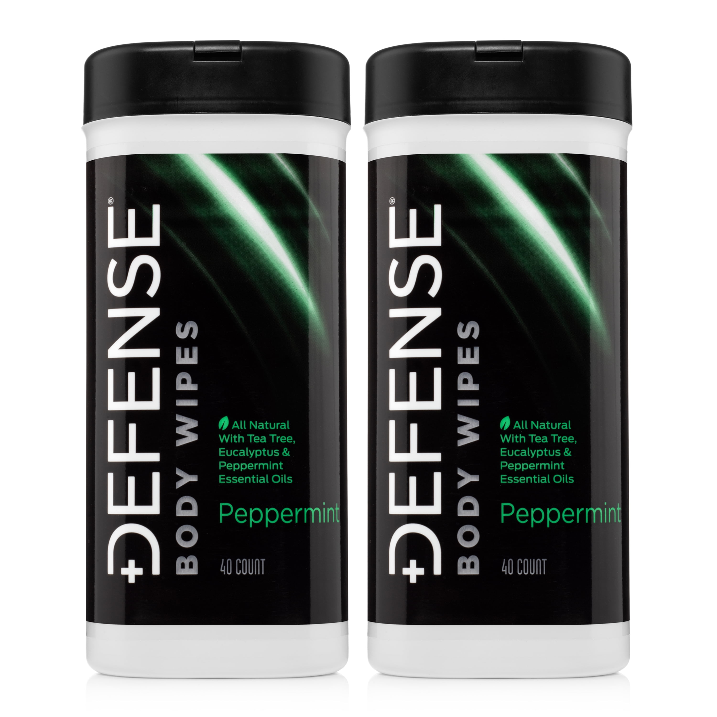 Defense Soap Peppermint Body Wipes 40 Count (Pack of 2) - Free Scent ...