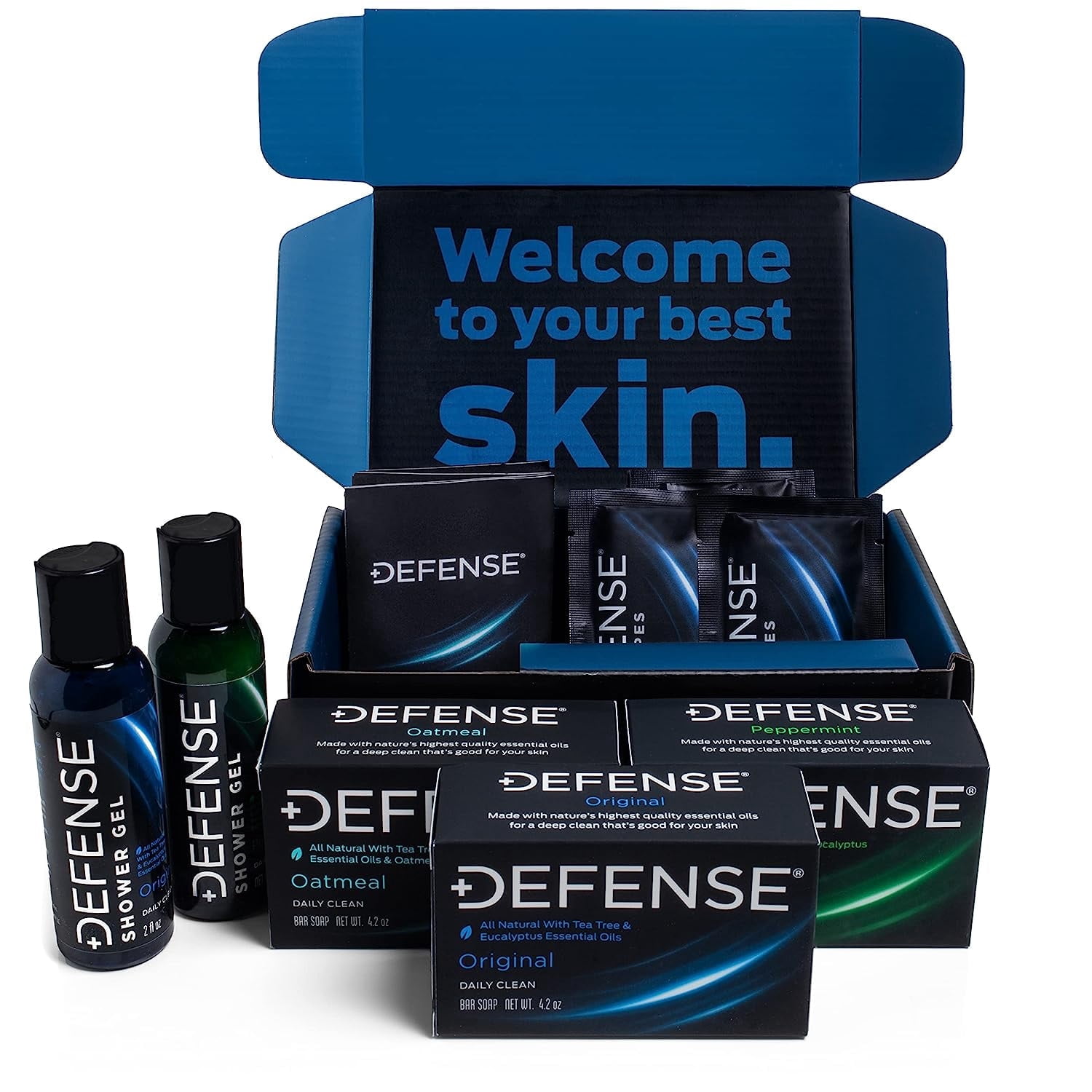 Defense Soap Variety Gift Set | Tea Tree, Peppermint, Oatmeal All ...