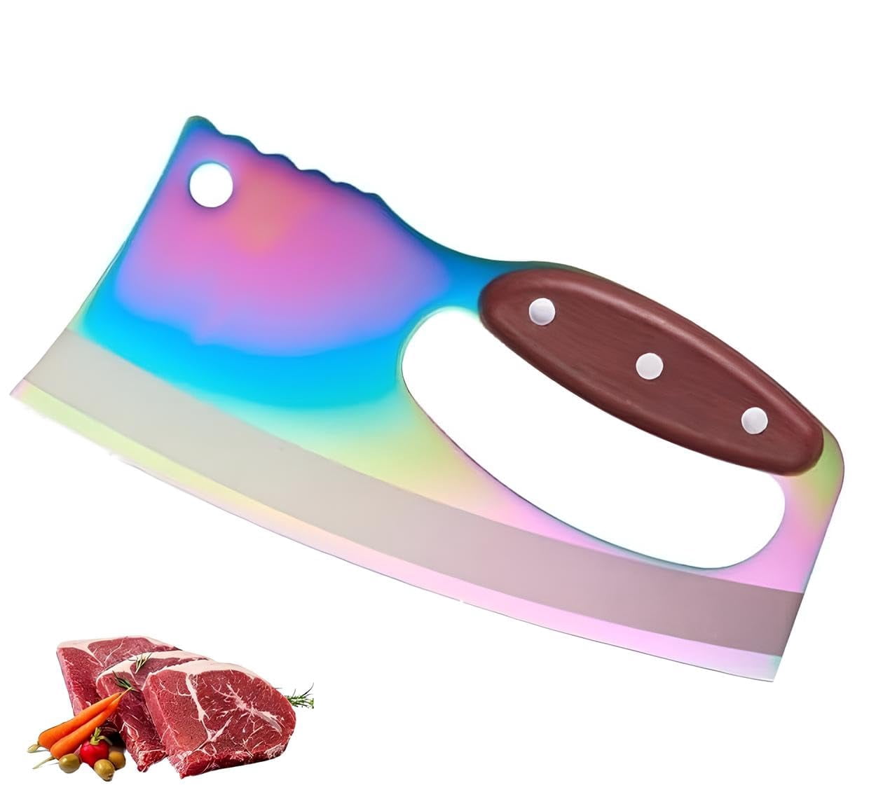Defflo Steel Chopper Knife Cleaver Meat Cutting in Home Kitchen ...
