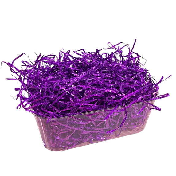 DefiDgd 3.5oz Crinkle Cut Plastic Grass Box Shred Filler,Sparkly ...