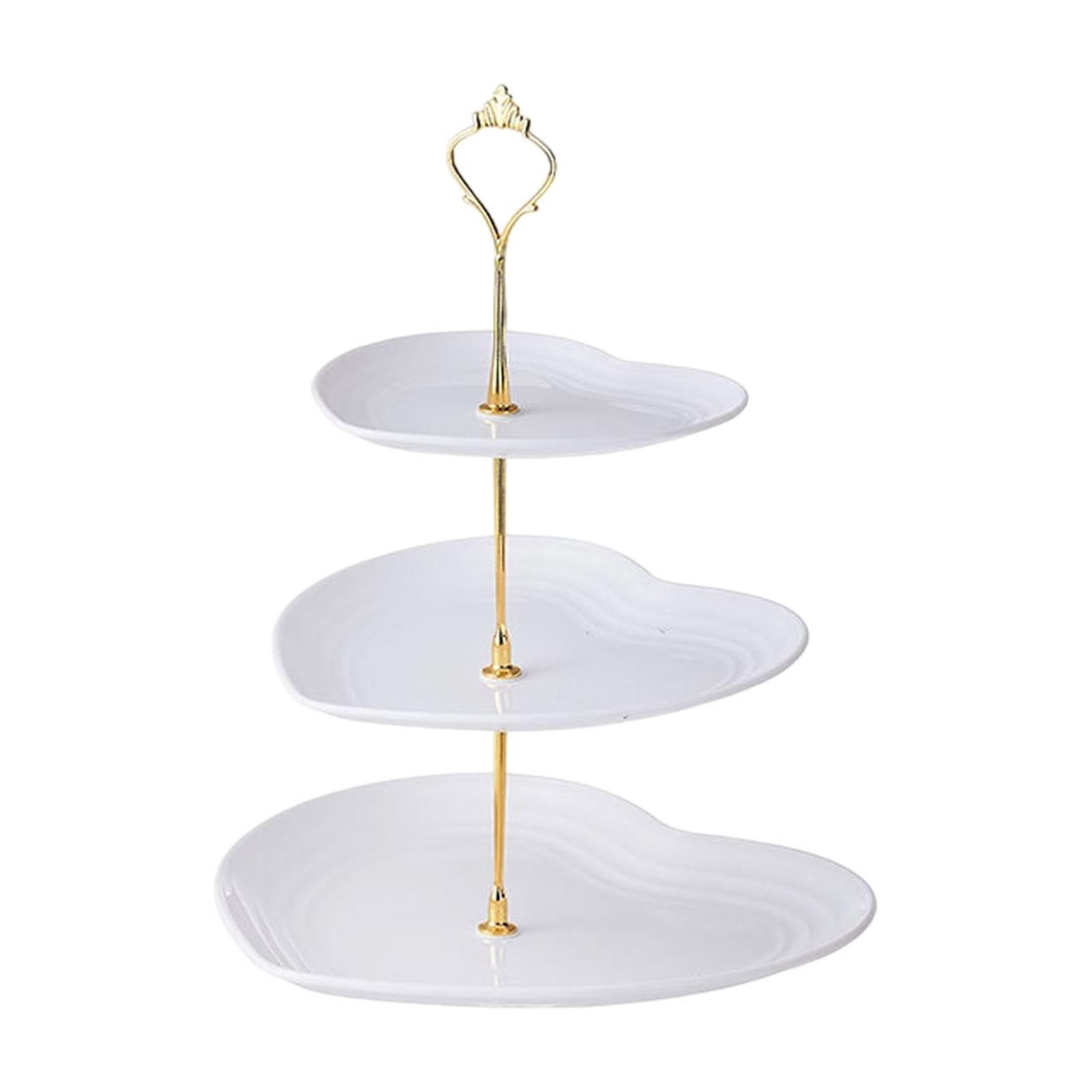 DefiDgd 3 Tier Heart Shaped Dessert Stands,Multi-Tier Plastic Tiered ...