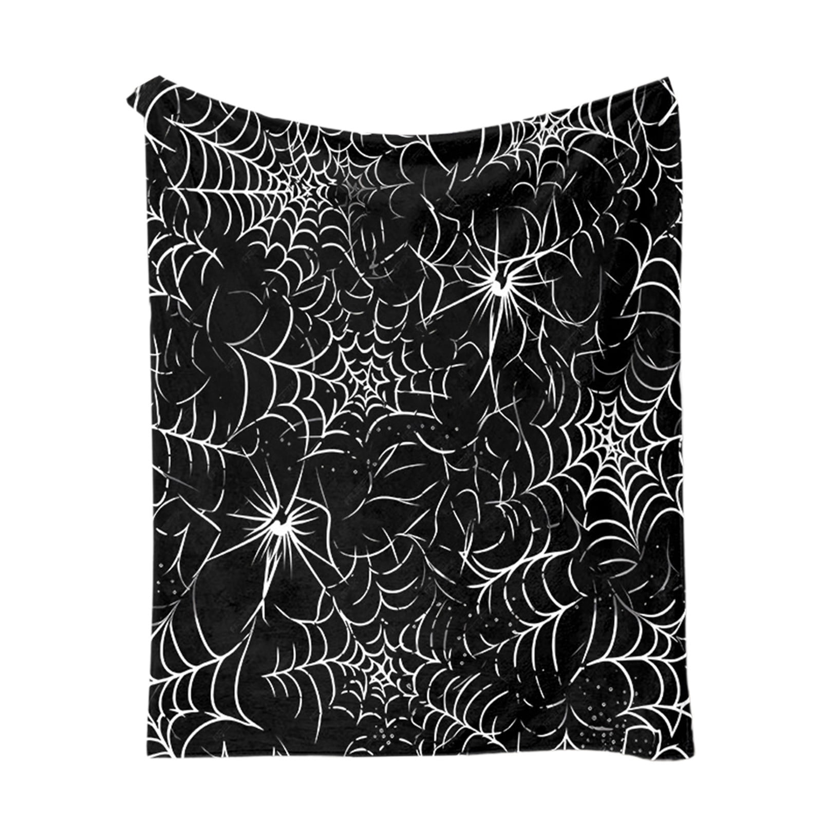 DefiDgd 39x28inch Halloween SpiderWebs Soft Flannel Throw Blanket,Warm ...