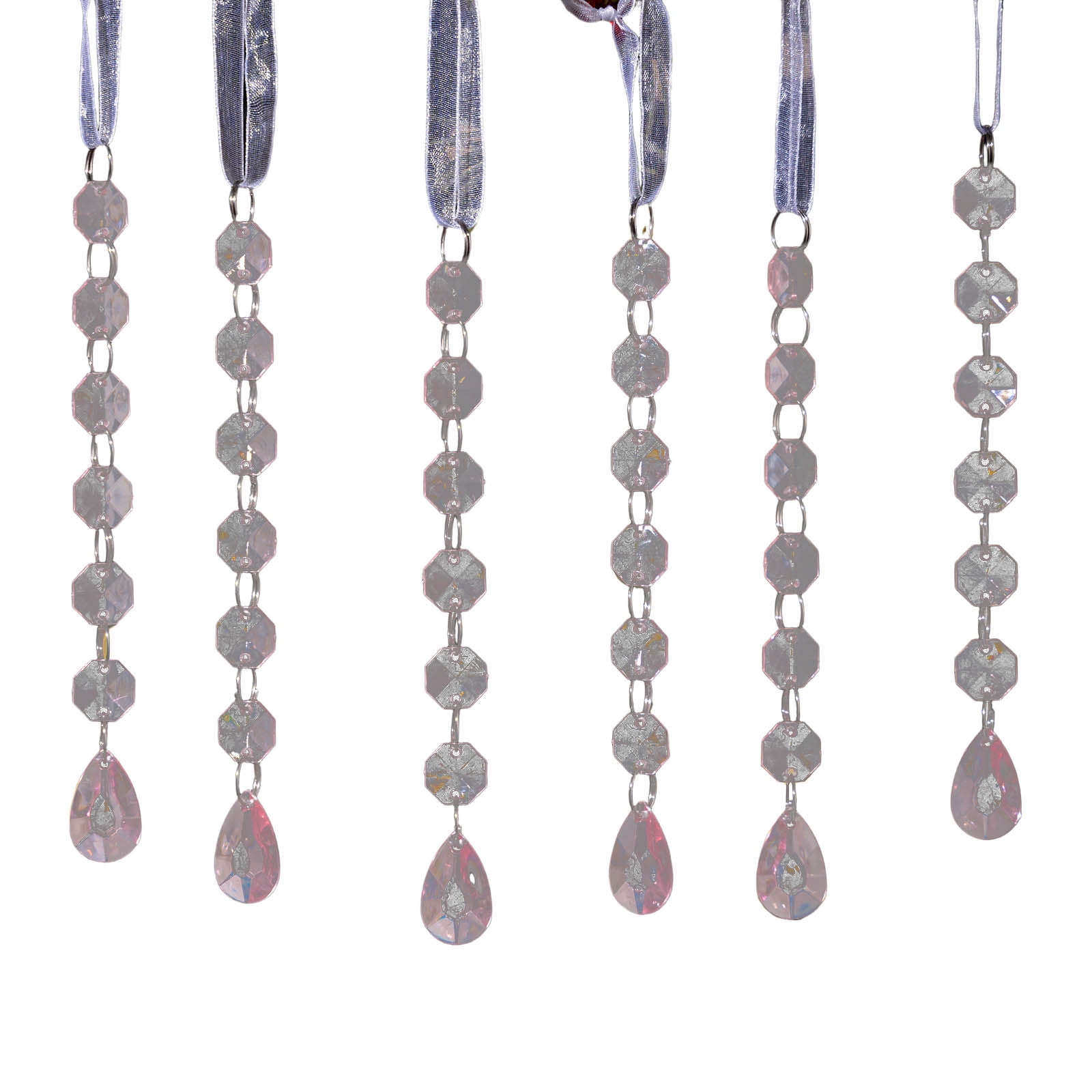 DefiDgd 6pcs 6.5inch Christmas Icicle Water Drop Hanging Decorations ...