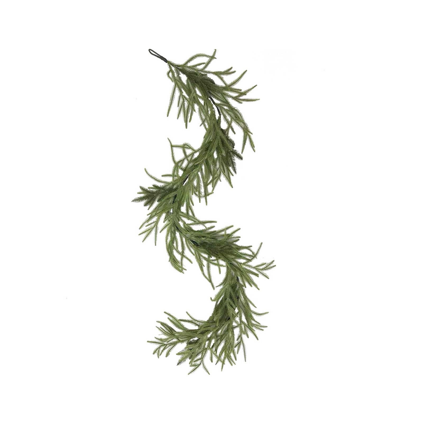 DefiDgd 71inch Christmas Fake Pine Needle Rattan Decoration,Single Fork ...