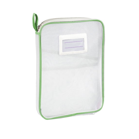 DefiDgd A4 Transparent Mesh File Bag,Large Capacity Zippered Storage ...