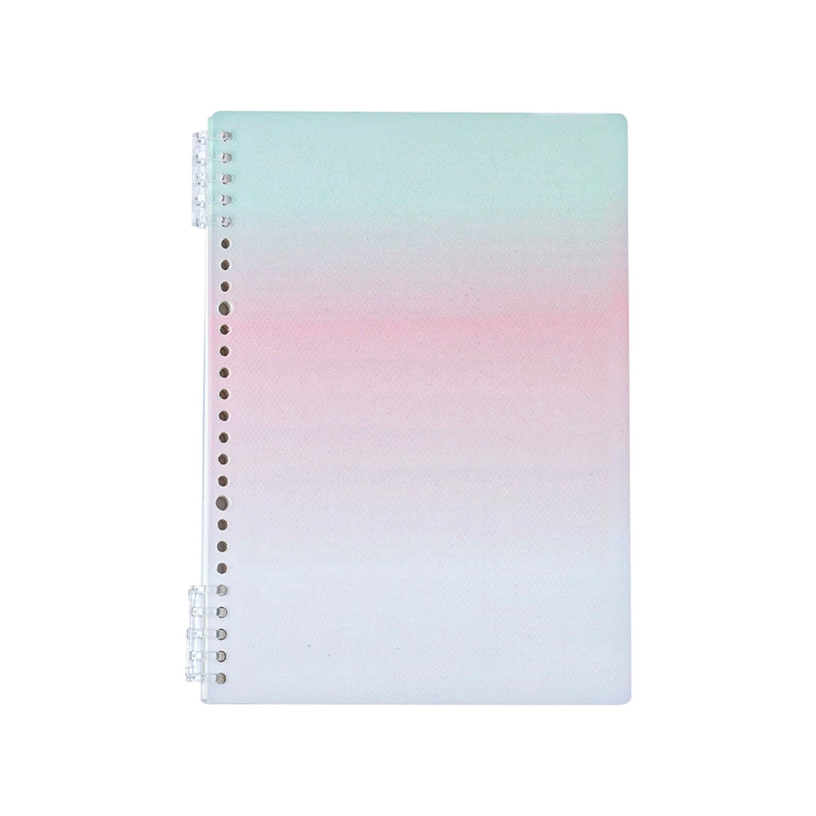 DefiDgd B5 Loose-leaf Notebook,Gradient Color Cover Removable Loose ...