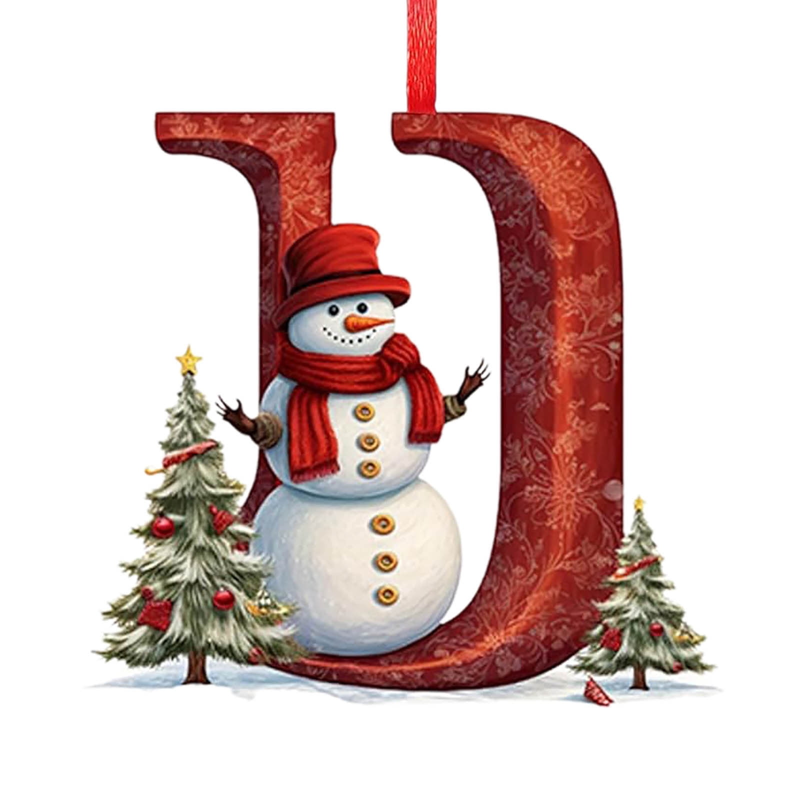 DefiDgd Christmas 26 Letters Tree Hanging Ornament,Decorative Pendant ...