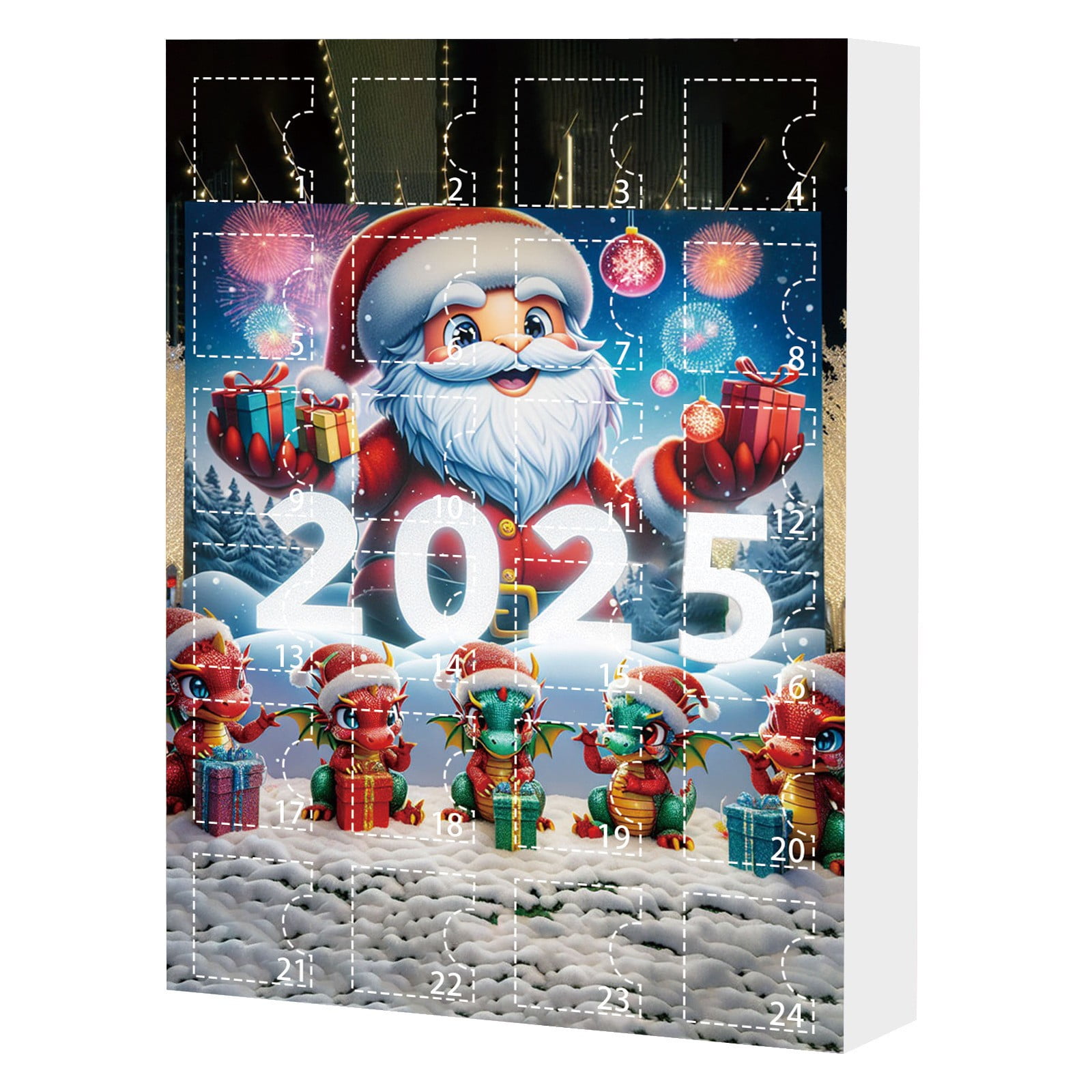 DefiDgd Christmas Advent Calendar with Mini Dragon,24 Days Countdown ...