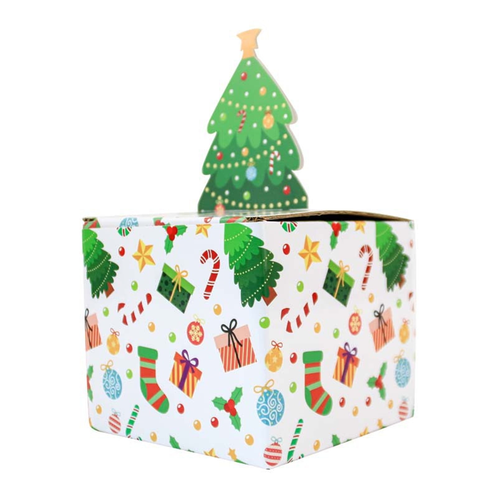DefiDgd Christmas Gift Boxes,3D Christmas Candy Gift Box,Xmas Cardboard ...