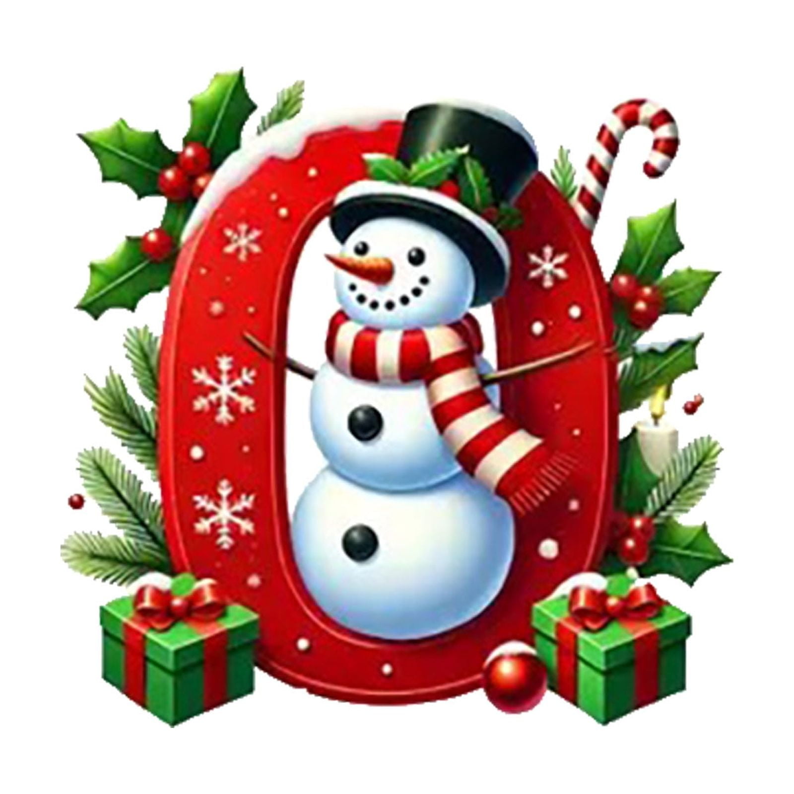 DefiDgd Christmas Tree 26 Letters Hanging Pendants Decoration,Snowman ...